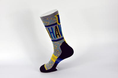 China Custom Breathable Anti Slip Basketball Socks for Children and Adults 64 Nylon 20 Spandex for sale