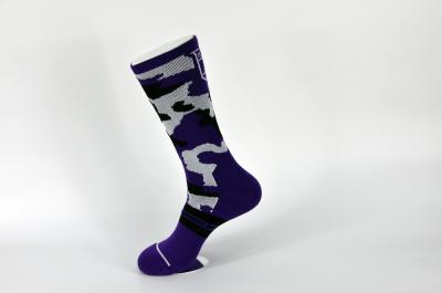 China Cool Max Polyester Athletic Basketball Socks Breathable Anti-Bacterial Women 64% Nylon 20% Spandex for sale