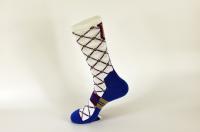 China Custom Elastane Coolmax Polyester Athletic Basketball Socks Anti-Bacterial 64% Nylon 20% Spandex for sale