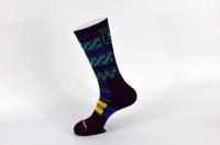 China Custom Anti-Bacterial Anti-Slip Basketball Socks 64 Nylon 20 Elastane Quick Dry for sale