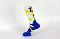 China Custom Quick Dry Basketball Socks 64% Nylon 20% Spandex Sweat Absorbent Sport Socks for Boys for sale