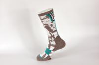 China Custom Breathable Long Basketball Socks 64% Nylon 20% Spandex OEM ODM for sale