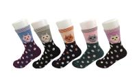 China Custom High Quality Merino Wool Socks Women Crew Winter Socks 80% Wool 20% Spandex for sale