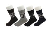China Slip Resistant Anti Foul Thermal Wool Socks 78% Wool 21% Spandex Custom Size for sale