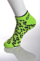 China Quick Dry Breathbale Wool Running Socks , Green / Blue Trail Running Socks for sale
