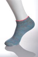 China Organic Cotton Blue Ultra Thin Running Socks for Unisex Adults Custom Size 144 Needle for sale