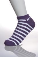 China Color Stripes Anti Slip Padded Running Socks 70% Nylon 14% Spandex Breathable Thick Adult for sale