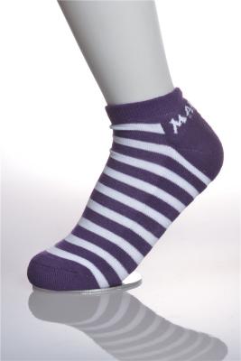 China Color Stripes Anti Slip Padded Running Socks 70% Nylon 14% Spandex Breathable Thick Adult for sale
