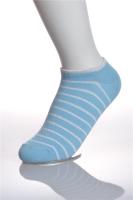 China Color Stripes Anti Slip Padded Running Socks 70% Nylon 14% Spandex Breathable Thick Adult for sale
