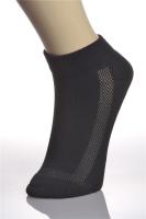 China Anti-Foul Breathable Black Nylon Running Socks Custom Size 70% Nylon 14% Spandex for sale