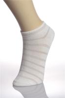 China White Nylon Warm Running Socks 70% Nylon 14% Spandex Organic Cotton Breathable No Blister for sale