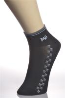 China Organic Cotton Grey / Black  Nylon Running Socks With OEM Service for sale