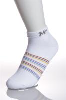 China OEM White Moisture Wicking Running Socks for Unisex Adults 144 Needle Nylon for sale