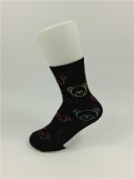 China Slip Resistant Cotton Kids Socks 76% Cotton 23% Spandex 1% Elastane Custom Size for sale
