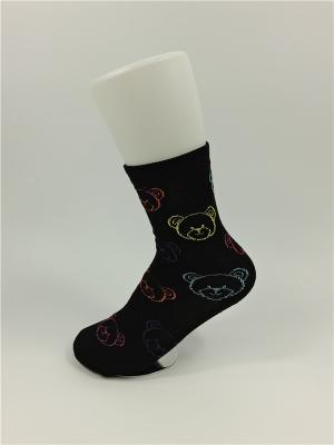 China Slip Resistant Cotton Kids Socks 76% Cotton 23% Spandex 1% Elastane Custom Size for sale