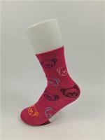 China Slip Resistant Cotton Kids Socks 76% Cotton 23% Spandex 1% Elastane Custom Size for sale