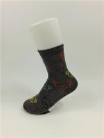 China Slip Resistant Cotton Kids Socks 76% Cotton 23% Spandex 1% Elastane Custom Size for sale