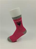 China Elastane Knitted Anti Slip Kids Cotton Socks Colored Patterns Custom Made Size for sale