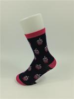 China Elastane Knitted Anti Slip Kids Cotton Socks Colored Patterns Custom Made Size for sale