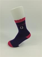 China Kids Organic Cotton Knitted Thick Socks 96 Needle Cotton 76% Spandex 23% Elastane 1% Red Blue Black for sale