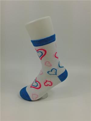 China Knitted Antibacterial Kids Cotton Socks 76% Cotton 23% Spandex Custom Colors OEM for sale