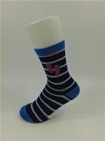 China Custom OEM Cotton Spandex Striped Socks for Men and Kids 96 Needle Breathable for sale