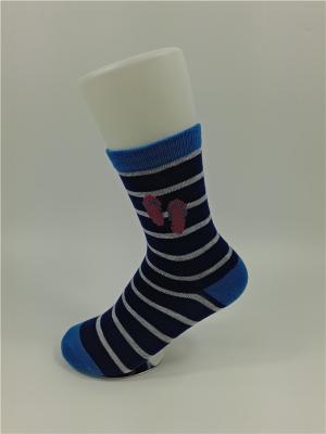 China Custom OEM Cotton Spandex Striped Socks for Men and Kids 96 Needle Breathable for sale