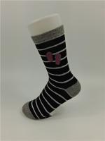 China Custom OEM Cotton Spandex Striped Socks for Men and Kids 96 Needle Breathable for sale
