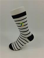China Custom OEM Cotton Spandex Striped Socks for Men and Kids 96 Needle Breathable for sale