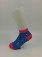 China Custom Size 100% Cotton Children Socks Breathable Anti-Slip Unisex 76% Cotton 23% Spandex for sale