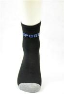 China Anti Slip Skid Proof Socks for Adults 96 Needle Polyester Cotton Spandex Black Household Fiber Non Slip Socks for sale