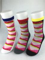 China Odor Resistent Red Recycled Cotton Socks With Breathable Absorbent Material for sale