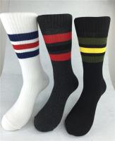 China White Quick Dry Thin Cotton Socks , Slip Resistant Elastane Cotton Rich Socks for sale