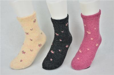 China Elastic Persistent Purple Recycled Cotton Socks With Long White Gloss Fiber for sale