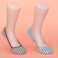 China Cotton No Show Ankle Socks for Women 76% Cotton 21% Nylon Green Black Flats Socks for sale