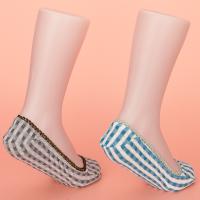 China Cotton No Show Ankle Socks for Women 76% Cotton 21% Nylon Green Black Flats Socks for sale