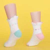 China Custom OEM Slip Resistant 100 Cotton Toddler Socks 76% Cotton 23% Spandex Keep Warm Cute Baby Socks for sale