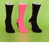 China Custom Anti-Foul Nylon Pink Sports Ankle Socks for Children Adults 144 Needle for sale
