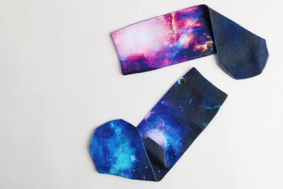 China 61% Polyester DTM Ground 3D Custom Sock Printing Breathable 144 Needle for sale