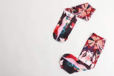 China Breathable Sporty 3D Printing Socks Anti Bacterial for sale
