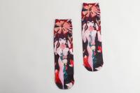 China Breathable Sporty 3D Printing Socks Anti Bacterial for sale
