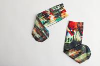 China 61% Polyester Unisex 3D Printed Socks with Sweat Absorbent One Size Fits All for sale