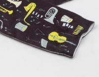 China Eco Friendly Anti Bacterial Mens 3D Socks Anti Foul 144 Needle Custom Size for sale