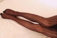 China Sexy Letters Mesh Patterned Nylon Stockings 80cm Length One Size Sustainable for sale