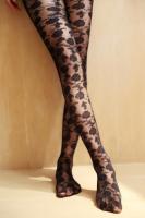 China ODM Shaping Permeable Sexy Girls Long Socks Black Printed for sale