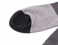 China Snngging Resistance Elastane Cotton Dress Socks With Grey / Black Stripes for sale