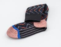 China Men's Nylon Dress Socks 75% Cotton 23% Spandex 2% Elastane Blue Red Cashmere Surface for sale