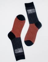 China Sweat Absorbent Breathbale Patterned Dress Socks With Different Colors for sale