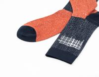 China Sweat Absorbent Breathbale Patterned Dress Socks With Different Colors for sale