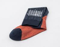 China Sweat Absorbent Breathbale Patterned Dress Socks With Different Colors for sale
